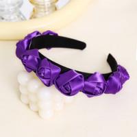China Fabric Rose Hair Band 3cm Women Headband Non Slip Fashion Hair Accessories Spring Summer Autumn Winter for sale
