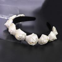 China Fabric Rose Hair Band 3cm Women Headband Non Slip Fashion Hair Accessories Spring Summer Autumn Winter for sale