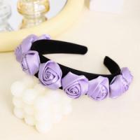 China Fabric Rose Hair Band 3cm Women Headband Non Slip Fashion Hair Accessories Spring Summer Autumn Winter for sale