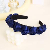 China Fabric Rose Hair Band 3cm Women Headband Non Slip Fashion Hair Accessories Spring Summer Autumn Winter for sale