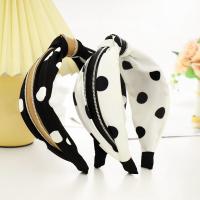 China Korean Style Knot Headband for Women 7cm Wide Brimmed Hairband Fabric Non Slip Hair Accessories for sale