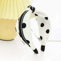 China Korean Style Knot Headband for Women 7cm Wide Brimmed Hairband Fabric Non Slip Hair Accessories for sale