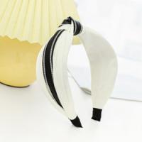 China Korean Style Knot Headband for Women 7cm Wide Brimmed Hairband Fabric Non Slip Hair Accessories for sale