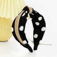 China Korean Style Knot Headband for Women 7cm Wide Brimmed Hairband Fabric Non Slip Hair Accessories for sale