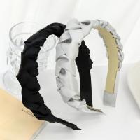 China European American Braided Hairband for Women 3cm Width Soft Fabric Non Slip Headband for sale