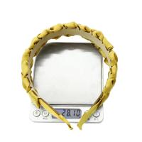 China European American Braided Hairband for Women 3cm Width Soft Fabric Non Slip Headband for sale
