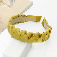 China European American Braided Hairband for Women 3cm Width Soft Fabric Non Slip Headband for sale