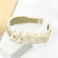 China European American Braided Hairband for Women 3cm Width Soft Fabric Non Slip Headband for sale