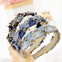 China Fabric Winding Chain Headband Non Slip Hair Band 3cm Width for Women Daily Use for sale