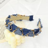 China Fabric Winding Chain Headband Non Slip Hair Band 3cm Width for Women Daily Use for sale