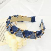 China Fabric Winding Chain Headband Non Slip Hair Band 3cm Width for Women Daily Use for sale
