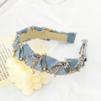 China Fabric Winding Chain Headband Non Slip Hair Band 3cm Width for Women Daily Use for sale