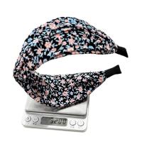 China Fabric Hair Band for Women 6.5cm Soft Anti-Slip Flower Headband Korean Style for sale