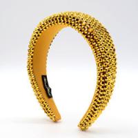 China Luxury Crystal Hairband Korean Fashion Headband Handmade Non Slip Headband for Women 13 Colors 75g for sale