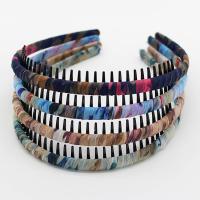 China Non Slip Tooth Stretch Hair Comb Headband Hoop for Women 0.8cm Width 1.2cm Teeth for sale
