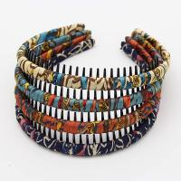 China Non Slip Tooth Stretch Hair Comb Headband Hoop for Women 0.8cm Width 1.2cm Teeth for sale