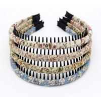 China Non Slip Tooth Stretch Hair Comb Headband Hoop for Women 0.8cm Width 1.2cm Teeth for sale