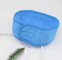 China Adjustable Velcro Spa Facial Headband 63x8.5cm for Makeup Skin Care Hair Washing for sale