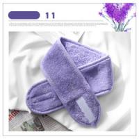 China Stretch Coral Velvet Spa Headband 63x8cm Washable Face Wash Hair Wrap for Salon for sale