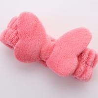China Coral Fleece Bow Spa Headband 8 Pack Soft Fluffy Face Wash Hair Band for Women for sale