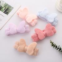 China Coral Fleece Bow Spa Headband 8 Pack Soft Fluffy Face Wash Hair Band for Women for sale