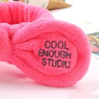 China Adjustable Elastic Hair Band Ties Facial Makeup Headbands Coral Fleece 20pcs for sale