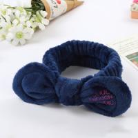 China Adjustable Elastic Hair Band Ties Facial Makeup Headbands Coral Fleece 20pcs for sale