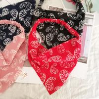 China Floral Elastic Hair Scarf Headband for Women Chiffon Fabric 2 Clips Leisure Style for sale