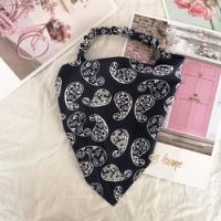 China Floral Elastic Hair Scarf Headband for Women Chiffon Fabric 2 Clips Leisure Style for sale