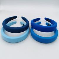 China Cotton Sponge Hairband 26 Colors Women Foam Headband 15cm Wide Padded Hair Accessories for sale