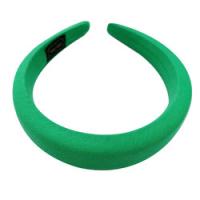 China Cotton Sponge Hairband 26 Colors Women Foam Headband 15cm Wide Padded Hair Accessories for sale