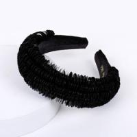 China Sequin Hair Band Headwear Bling Luxury Colorful 15x16cm Women Girls for sale