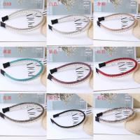 China Girls Luxury Crystal Pearl Rhinestone Braided Hair Band Headband 15x15cm for sale