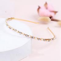 China Elastic Metal Hair Band with Pearl Rhinestone 13x15cm for Women Wedding Headband for sale