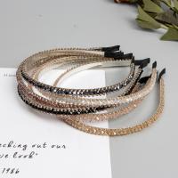 China Crystal Hair Bands Headbands Hand Made Luxury 1.5cm Width Hoop for Women Girls Wedding Party for sale