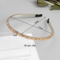 China Crystal Hair Bands Headbands Hand Made Luxury 1.5cm Width Hoop for Women Girls Wedding Party for sale