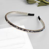 China Crystal Hair Bands Headbands Hand Made Luxury 1.5cm Width Hoop for Women Girls Wedding Party for sale