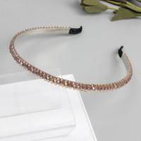 China Crystal Hair Bands Headbands Hand Made Luxury 1.5cm Width Hoop for Women Girls Wedding Party for sale