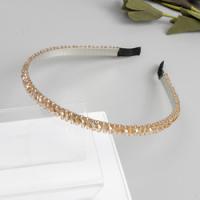 China Crystal Hair Bands Headbands Hand Made Luxury 1.5cm Width Hoop for Women Girls Wedding Party for sale