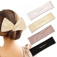 China Leopard Print Hair Scrunchies Tie Magic Bow Hair Band 35x10cm Simple Casual Party for sale