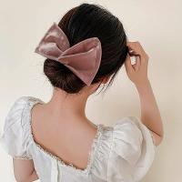 China Leopard Print Hair Scrunchies Tie Magic Bow Hair Band 35x10cm Simple Casual Party for sale