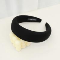 China Candy Color Women Sponge Headband 4cm Wide Edge Makeup Hairbands Korean Hair Accessories for sale