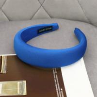 China Candy Color Women Sponge Headband 4cm Wide Edge Makeup Hairbands Korean Hair Accessories for sale