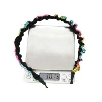 China Wrinkled Shiny Diamond Hairbands for Women Girls 1.5cm 3cm Elastic Non Slip Headband for sale