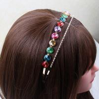 China Rhinestone Hairband Bling Headband Luxury Crystal Women Hair Accessory 15x12cm for sale