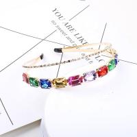 China Rhinestone Hairband Bling Headband Luxury Crystal Women Hair Accessory 15x12cm for sale