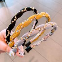 China Handmade Pearl Crystal Rhinestone Hair Band European Style Adult Size 6 Colors for Women Girls for sale