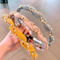 China Handmade Pearl Crystal Rhinestone Hair Band European Style Adult Size 6 Colors for Women Girls for sale