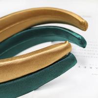 China Milk Sponge Velvet Cloth Headband for Women Candy Colors 3cm Wide 32g for sale