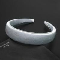 China Milk Sponge Velvet Cloth Headband for Women Candy Colors 3cm Wide 32g for sale